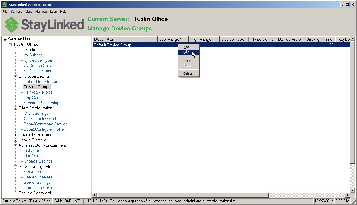 Administrator User Guide - Device Group Administration – StayLinked