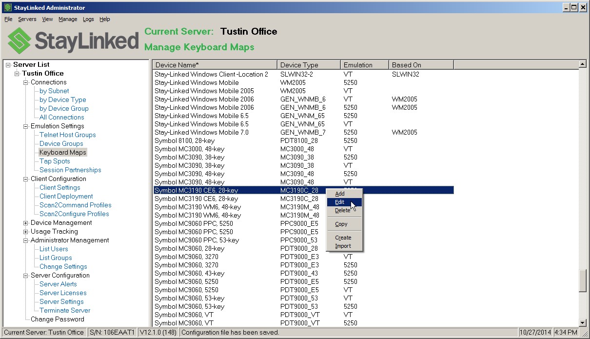 Administrator User Guide - Managing Keyboard Maps – StayLinked