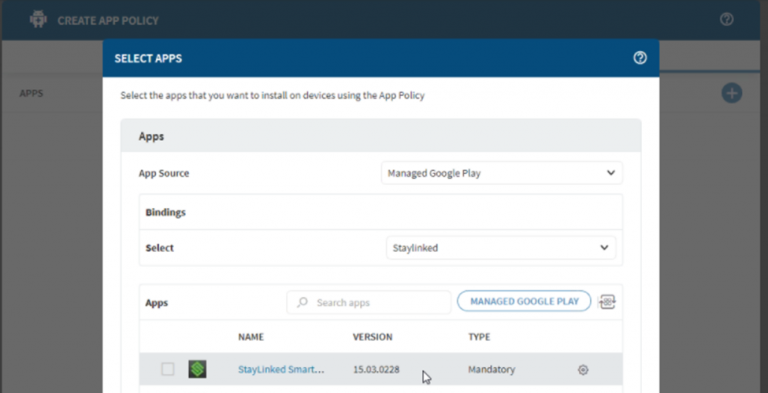 Client Deployment using EMM / MDM Products – StayLinked